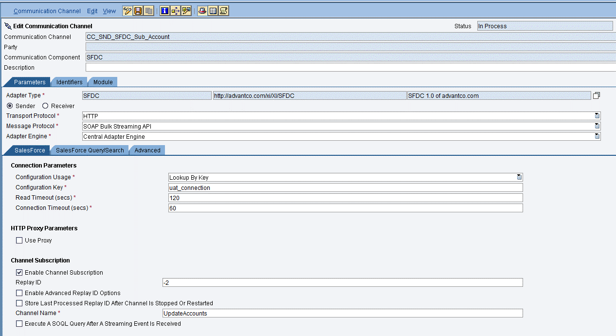 Salesforce.com Adapter for SAP Process Integration | Process Orchestration